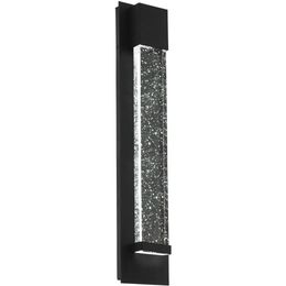 Eglo Wandleuchte "Villagrazia Wandlampe, Au&szlig;eneleuchte aus Alu und Glas, IP44, Lampe", 2, H: 40cm, 1 Stk.schwarz, Leuchten, Wand-/Deckenleuchte - L12