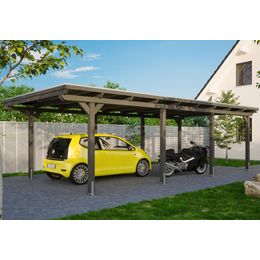 Skan Holz Einzelcarport SKANHOLZ, grau, Carports, "Emsland"