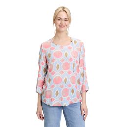 Cartoon Damen Shirtbluse "Damen mit Schnürung", bunt, Gr. 42, Obermaterial: 100% Viskose, Blusen