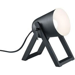 Schreibtischlampe "Marc", 1, H: 21cm, 1 Stk., schwarz, REALITY LEUCHTEN, Leuchten, Tischleuchte, Lichtkegel frei positionierbar, Leuchtmittel
