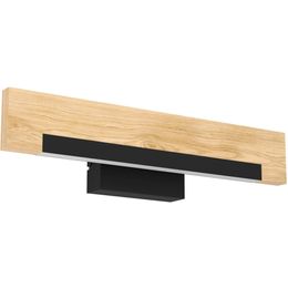 Eglo Wandleuchte "Camacho LED Wandlampe, Stahl, Holz und Kunststoff, Wandstrahler", 1, H: 10,5cm, 1 Stk.schwarz, Leuchten, Wand-/Deckenleuchte - L44
