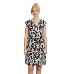 Cartoon Damen Tunikakleid "Damen mit Muster", schwarz, Gr. 40, Obermaterial: 100% Viskose, Kleider, Muster