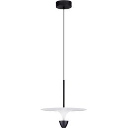 NOVA LUCE Pendelleuchte "LUET", 1, Ø 34cm H: 180cm, 1 Stk.schwarz, weiß, Esszimmer, Leuchten