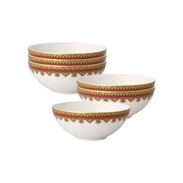 Villeroy & Boch VILLEROY & BOCH Schale "Dessertschalen Samarkand Rubin 240 ml 6er Set bunt", B/H/L: 13cm, bunt, Sch&uuml;sseln