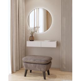 Schminktisch OTTO HOME, B:90cm H:16cm T:35cmkaschmir, kaschmir, Tische, "Jukon, Breite 90 cm, moderner Schminktisch, h&auml;ngend, mit 2 Schubladen",