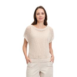 BETTY & CO BETTY & CO Damen Stricktop "Damen mit Effektgarn", grau, Gr. 44, Strick, Obermaterial: 38% Baumwolle, 36% Polyester, 26% Polyamid, Tops, Glitzer