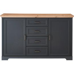 Kommode Innostyle, B:165cm H:102cm T:41cm, grau, FSC-zertifizierter Holzwerkstoff, Holzwerkstoff, Schlafzimmer, Sideboards, "Jasmin", Breite 165 cm