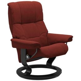 Relaxsessel stressless, B:75cm H:99cm T:73cm, rot, Leder BATICK: BATICK ist ein leicht korrigiertes, durchgef&auml;rbtes und genarbtes M&ouml;belleder, bei dem