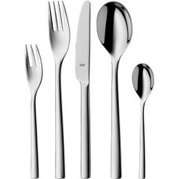 Besteck-Set Silit "Trend", edelstahl, 30 Stk., Edelstahl 18/10, Essbesteck-Sets, 30-teilig, poliert, Crominox: Edelstahl 18/10, Wellenschliff