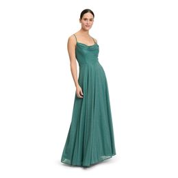 Vera Mont Damen Abendkleid "Damen mit Wasserfallausschnitt", lila, festlich, Gr. 38, Netz, Obermaterial: 100% Polyester; Futter: 100% Polyester,