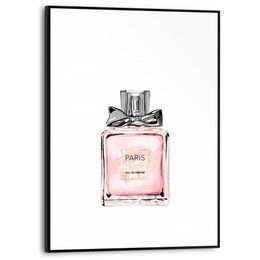 Poster Reinders, B:30cm H:40cm T:1,6cm, rosa, MDF, Schlafzimmer, Bilder, "Parf&uuml;mflasche"
