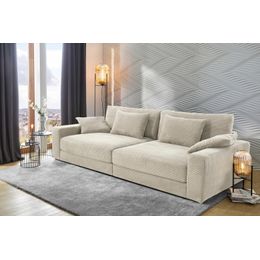 Jockenhöfer Big-Sofa, B:290cm T:135cmgreige, JOCKENHÖFER GRUPPE, Korpus: 100% Polyester;Kissen: 100% Polyester, Sofas, "Milano XXL"