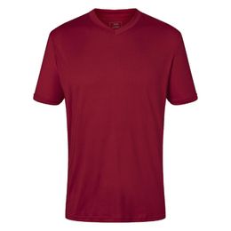 DEPROC Active Damen Funktionsshirt "NAKIN MEN II", rot, Gr. 58, 92% Polyester; 8% Elasthan, Shirts, Funktionsshirt mit V-Ausschnitt