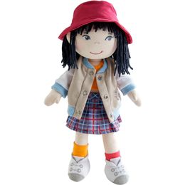 Haba Kinder Stoffpuppe "Yuki", bunt, Puppen, Mit Top, Sweatjacke und Hut