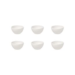 Villeroy & Boch VILLEROY & BOCH Dipschale "Dipschälchen Manufacture Rock Ø 7,7 cm 6er Set weiß", B/H/L: 7,7cm, weiß, Schüsseln
