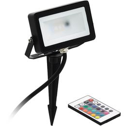 Eglo LED Wandstrahler "Faedo 4 Au&szlig;enlampe, Au&szlig;en-Strahler, Gartenbeleuchtung, Erdspie&szlig;, IP44", 1, H: 9cm, 1 Stk.schwarz, Leuchten