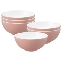 Seltmann Weiden Schale "Sch&uuml;sseln Life Fashion &oslash; 21 cm 6er Set", B/H/L: 21,2cmposh rose, Sch&uuml;sseln