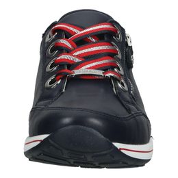 Ara Damen Sneaker "Ara Sneaker Glattleder", Gr. 38, blau, Glattleder, Schuhe