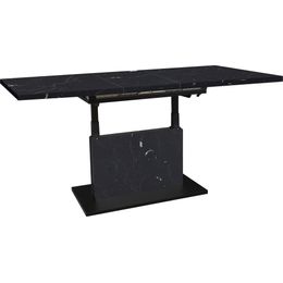 M&auml;usbacher Couchtisch M&Auml;USBACHER, schwarz, Wohnzimmer, Tische, "Lift Couchtisch", h&ouml;henverstellbar 56-75cm, Breite Tischplatte 120-160cm, Metallgestell