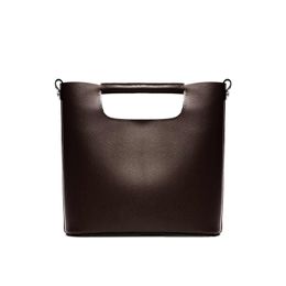 Gretchen Damen Schultertasche "Crocus Small Shoulderbag"dunkelbraun, Leder, Taschen