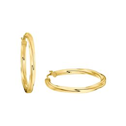 Amor Damen Paar Creolen "2015275", Gelbgold 585, gold, Gelbgold 585, Ohrringe
