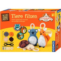 Kosmos Kinder Kreativset "AllesKönnerKiste, Die Schule der magischen Tiere, Tiere filzen", bunt, Filz, Karton, Kunststoff, Metall, Pappe, Kreativsets