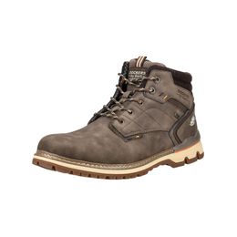 Damen Schn&uuml;rstiefelette "Dockers by Gerli Stiefelette Lederimitat", Dockers by Gerli, Gr. 49dunkelbraun, Lederimitat, Schuhe