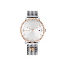 Tommy Hilfiger Damen Quarzuhr "TEA", rosa, Armbanduhren, Armbanduhr, Damenuhr, Edelstahlarmband
