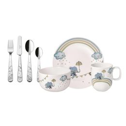Villeroy & Boch VILLEROY & BOCH Kindergeschirr-Set "Kindergeschirr Set Walk like an Elephant 3er Set bunt", 3 tlg., bunt, Geschirr-Sets
