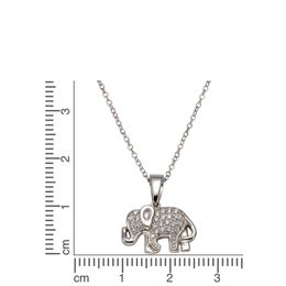 Firetti Damen Kette mit Anh&auml;nger "Schmuck Geschenk Silber 925 Halsschmuck Halskette Ankerkette Elefant", Silber 925 (Sterlingsilber), L: 47, silber,