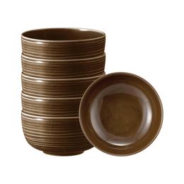 Seltmann Weiden Schale "Foodbowl Terra &oslash; 17,7 cm 6er Set", B/H/L: 17,7cm, braun, Sch&uuml;sseln