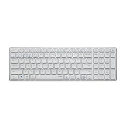 RAPOO Wireless-Tastatur "E9700M kabellose Tastatur, Bluetooth, 2.4 GHz", B:11,7cm H:2,5cm T:39,7cm, wei&szlig;, Tastaturen