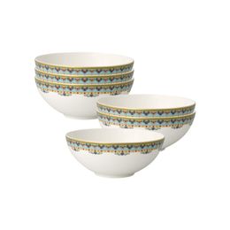 Villeroy & Boch VILLEROY & BOCH Schale "Dessertschalen Samarkand Aquamarin 240 ml 6er Set bunt", B/H/L: 13cm, bunt, Schüsseln