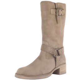 Gabor Damen Stiefel "Gabor Stiefel Veloursleder", Gr. 35,5, beige, Veloursleder, Schuhe