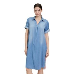 Cartoon Damen Jeanskleid "Damen mit Patches", blau, Gr. 34, Obermaterial: 50% Baumwolle, 40% Lyocell, 10% Modal, Kleider, Patches