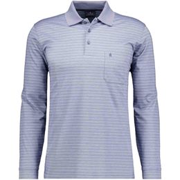 Ragman Herren Poloshirttaubenblau, Gr. S, Baumwollmischung, Shirts