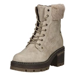 Mustang Shoes Damen High-Heel-Stiefelette "Mustang Shoes Stiefelette Lederimitat/Textil", Gr. 41taupe, Lederimitat, Textil, Schuhe