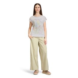 Cartoon Damen Kurzarmshirt "Damen mit Placement", beige, Gr. 46, Obermaterial: 100% Baumwolle, Shirts, Aufgesteppte B&auml;nder