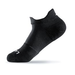 LASSO GEAR Herren Tennissocken "Lasso Gear LASSO LOW Performance Compression Socks Low Tab Black", Gr. Mschwarz, 62% Polyamid, 29% Polyester, 9%