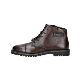 Bugatti Herren Schn&uuml;rstiefelette "Bugatti Stiefelette Nappaleder", Gr. 45dunkelbraun, Nappaleder, Schuhe