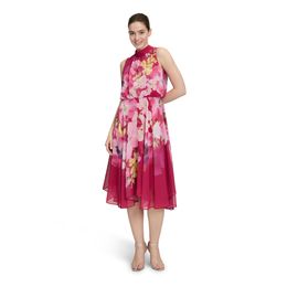 Vera Mont Damen Chiffonkleid "Damen ohne Arm", pink, Gr. 40, Chiffon, Obermaterial: 100% Polyester; Futter: 100% Polyester, Kleider, Bindeg&uuml;rtel