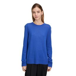 Betty Barclay Damen Strickpullover "Damen mit Rundhalsausschnitt", blau, Basic, Gr. 46, Strick, Obermaterial: 100% Kaschmir, Pullover, Strick