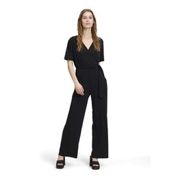 Cartoon Damen Overall "Damen mit Bindeg&uuml;rtel", schwarz, Gr. 36, Obermaterial: 95% Polyester, 05% Elasthan, Overalls, Design