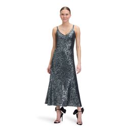 Vera Mont Damen Abendkleid "Damen mit Pailletten", grau, Gr. 36, Obermaterial: 93% Polyester, 7% Elasthan; Futter: 100% Polyester, Kleider, Glitzer
