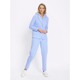 Heine Damen Hosenanzugeisblau, Gr. 38, 62% Baumwolle, 38% Polyester, Anz&uuml;ge