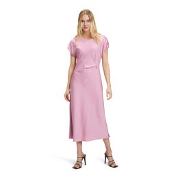 Vera Mont Damen Abendkleid "Damen in 7/8 Länge", rosa, festlich, Gr. 42, Satin, Obermaterial: 100% Polyester; Futter: 100% Polyester, Kleider, Gerafft