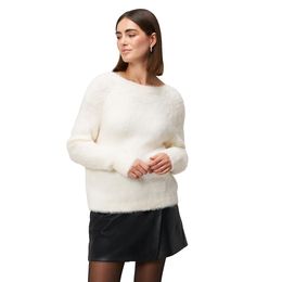 Strickpullover Zero "Damen mit R&uuml;ckenausschnitt", Damen, Gr. L, eggnog, Strick, Obermaterial: 58% Polyacryl, 14% Polyamid, 14% Polyester, 12% Wolle, 2% Elasthan, aufgeraut, figurumspielend normal, R&uuml;ckenausschnitt, weit B&uuml;ndchen krempelbar, Pullover Strickpullover, r&uuml;ckenfrei
