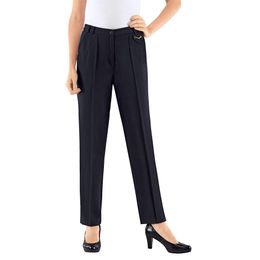 CLASSIC COME ON Damen Webhose, blau, Gr. 50, unifarben, 96% Schurwolle, 4% Elasthan, Hosen