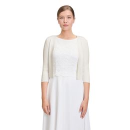 Vera Mont Damen Strickjacke "Damen langarm", wei&szlig;, Gr. M, Strick, Obermaterial: 62% Viskose, 34% Polyamid, 4% Elasthan, Strickjacken, &Auml;rmelschlitz