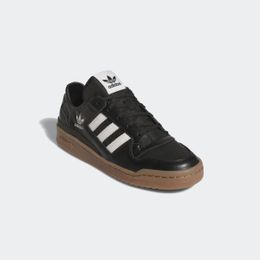 Herren Sneaker "FORUM LOW", adidas originals, Gr. 44core schwarz, cloud wei&szlig;, gum m2, Leder, Schuhe